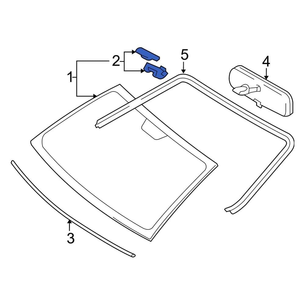 Toyota OE 5611622050 - Front Windshield Stopper
