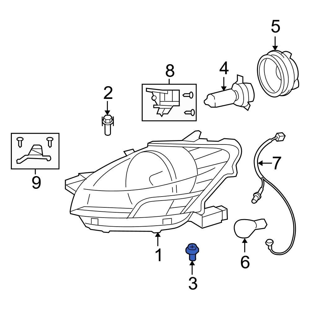 Toyota OE 9018905142 - Headlight Mounting Nut