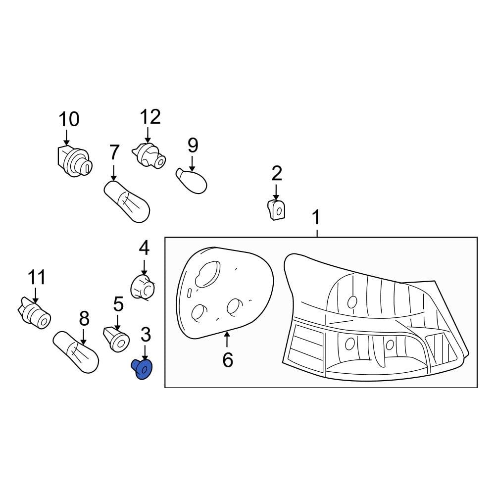 Toyota OE 814960E020 - Lower Tail Light Clip