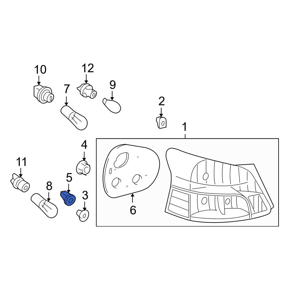 Toyota OE 768170E010 - Tail Light Clip
