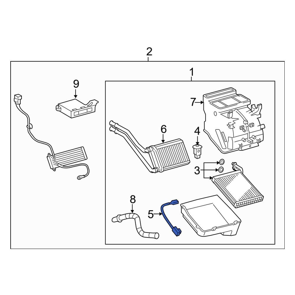 Toyota OE 8862502120 - A/C Evaporator Temperature Sensor