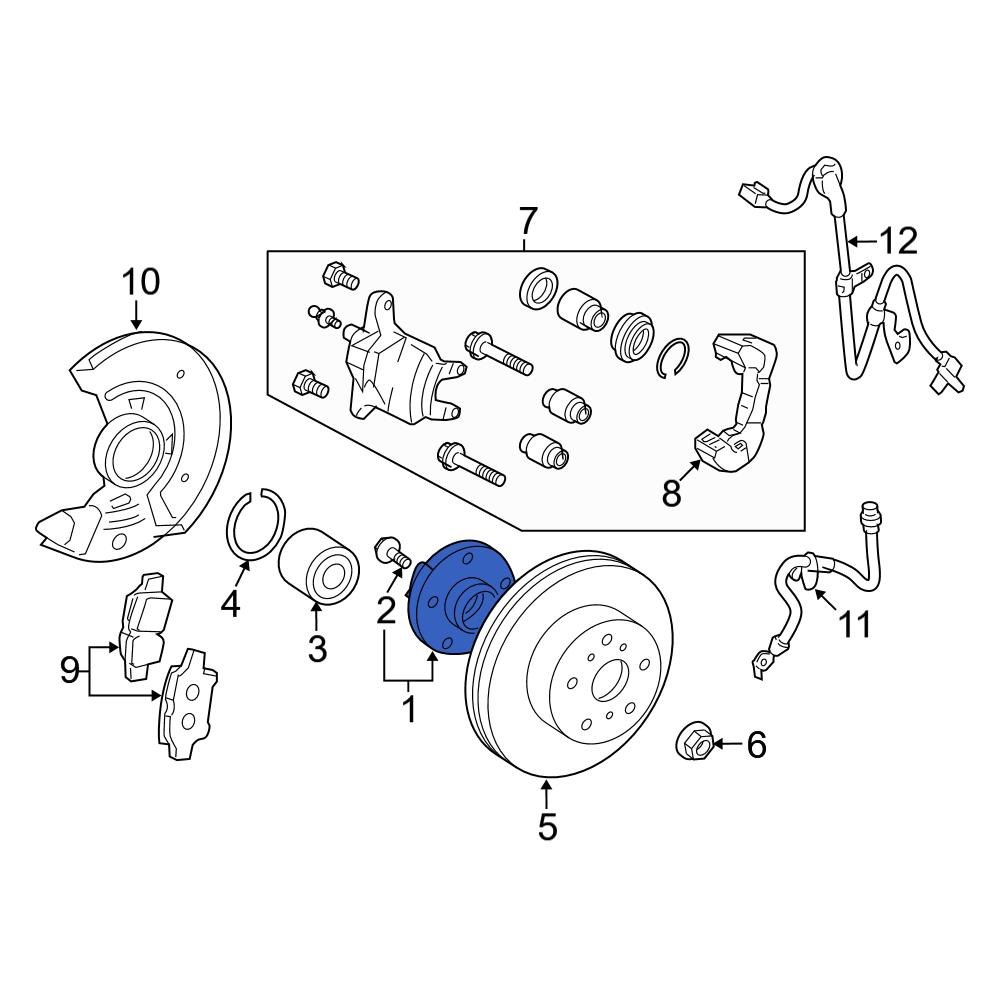 Toyota OE 4350252030 - Front Wheel Hub