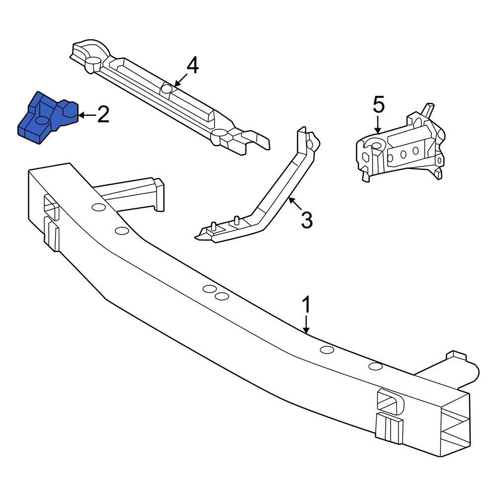 Toyota OE 521730C090 - Rear Lower Bumper Cover Bracket