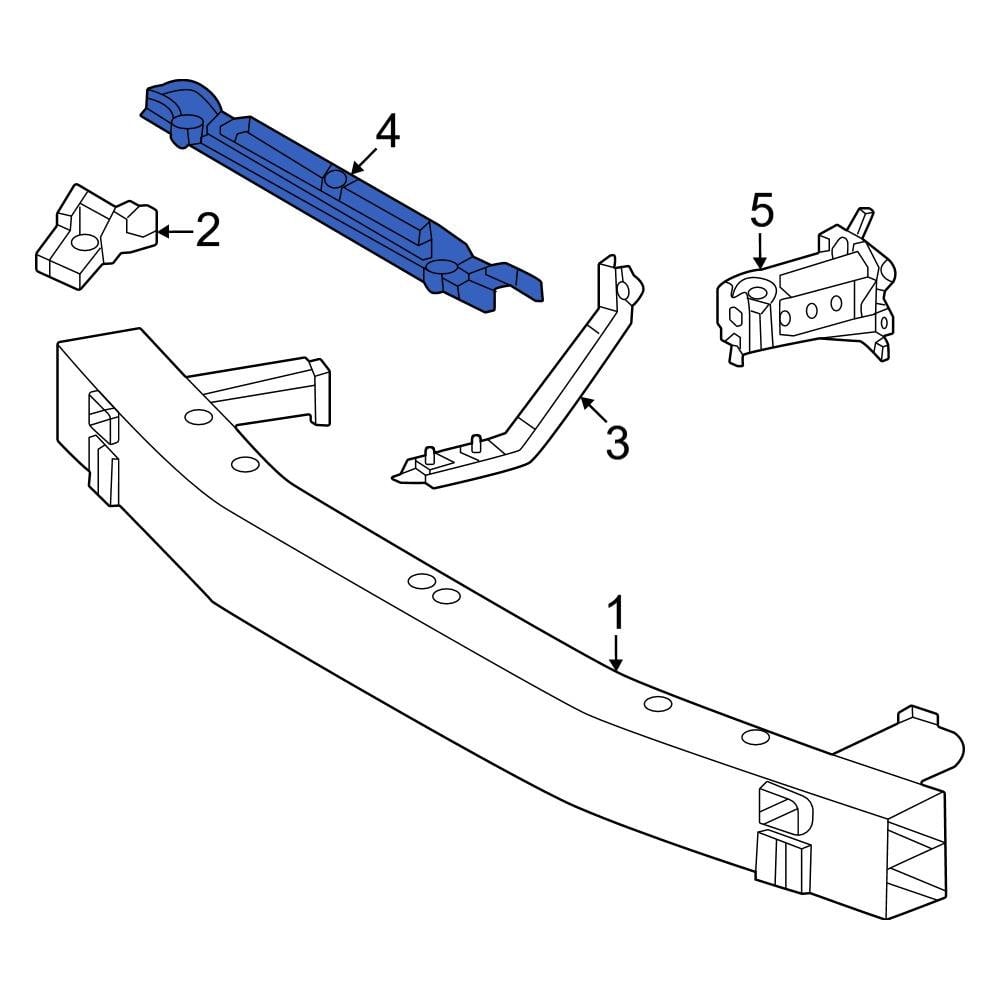 Toyota OE 525210C090 - Front Bumper Cover Reinforcement