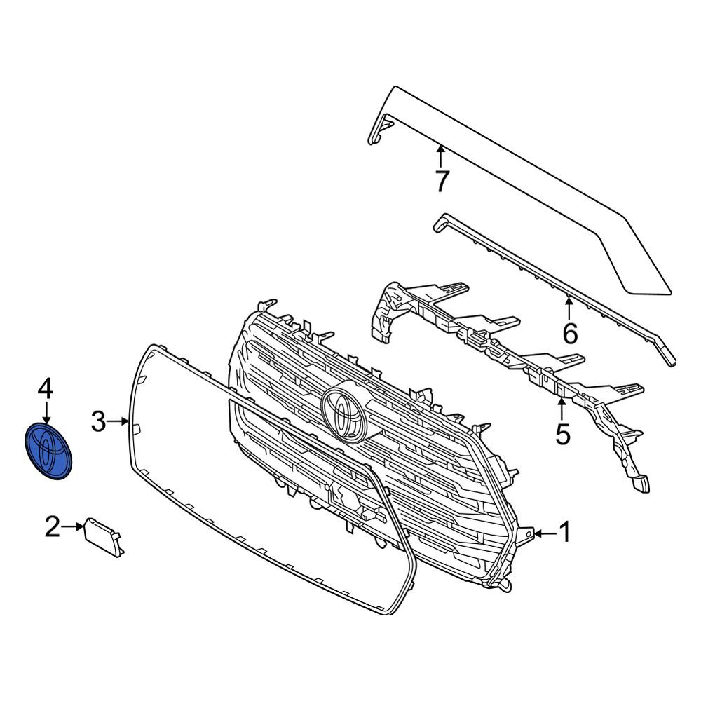 Toyota OE 90975A2005 - Front Grille Emblem