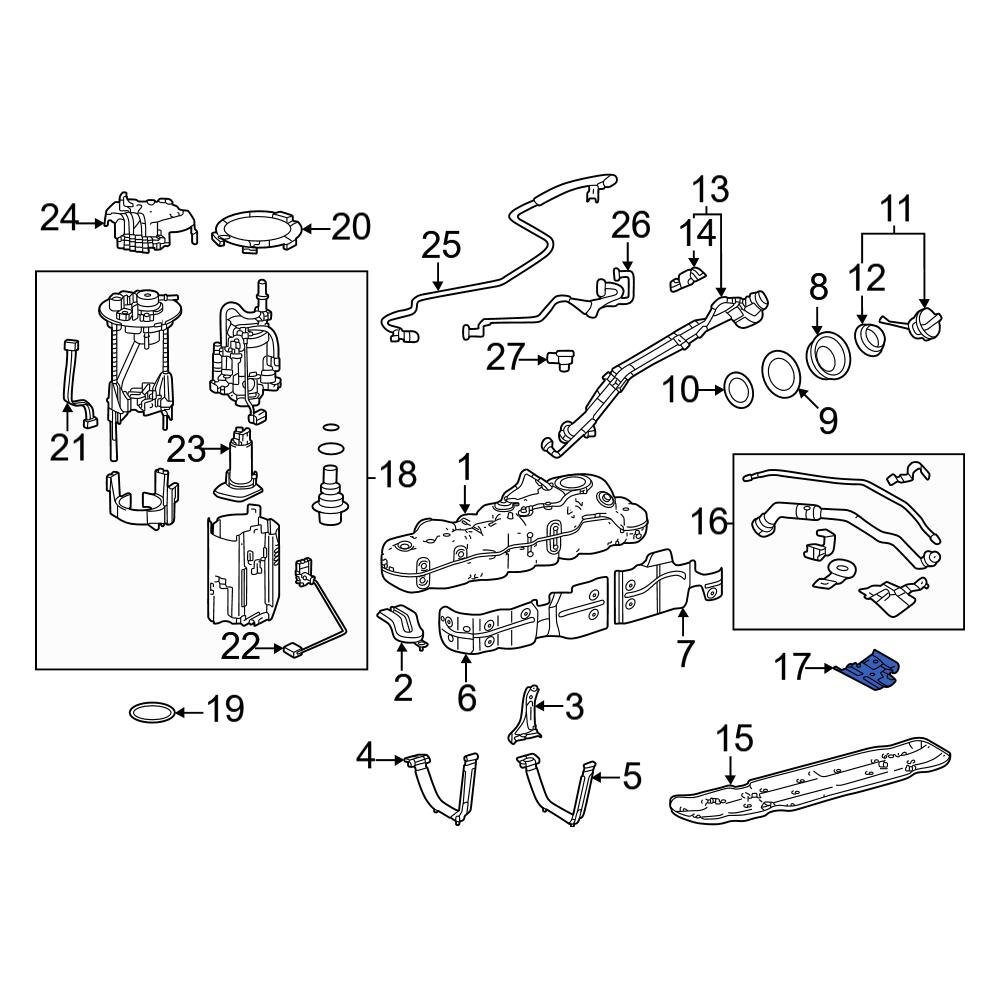 Toyota OE 772840C010 - Lower Fuel Filler Neck Bracket