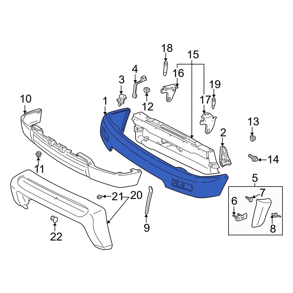Toyota OE 5210135300 - Front Bumper Face Bar