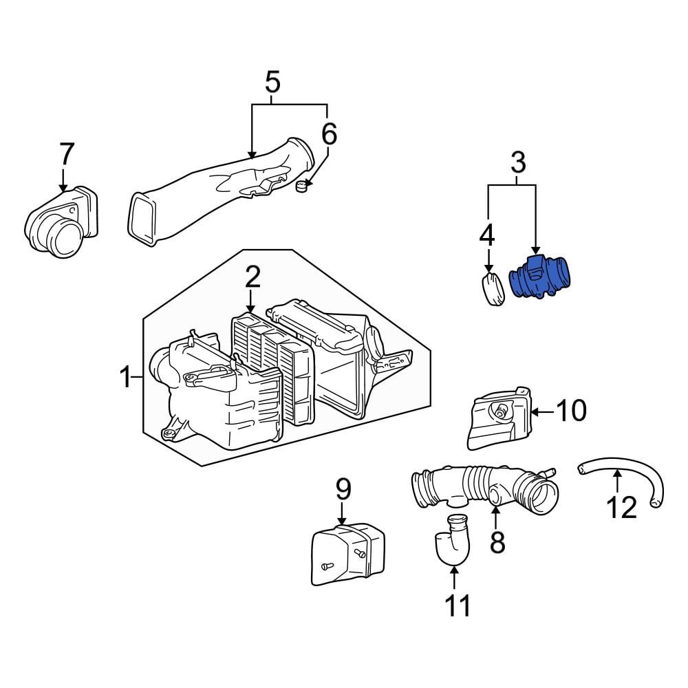 Toyota OE 2225020020 - Mass Air Flow Sensor