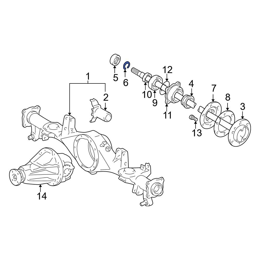 Toyota OE 9052036045 - Drive Axle Shaft Snap Ring