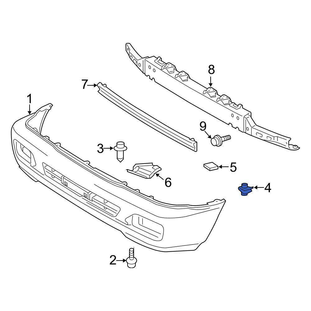 Toyota OE 5214760050 - Front Bumper Cover Bracket