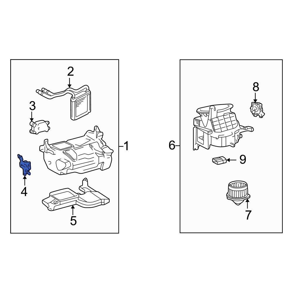 Toyota OE 8710660120 - HVAC Blend Door Actuator