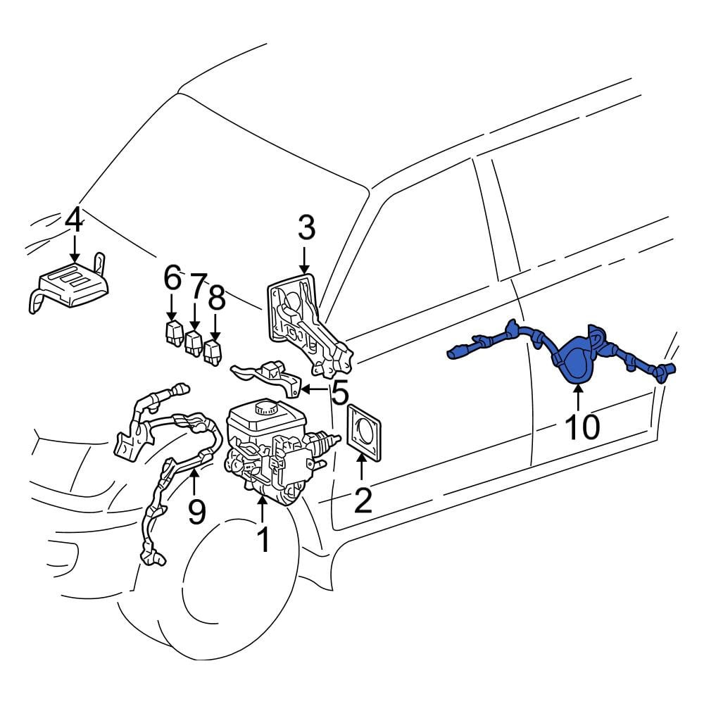 Toyota OE 8954260040 - Front Right ABS Wheel Speed Sensor