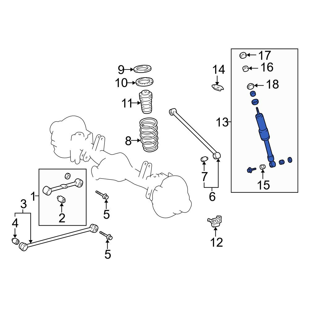 Toyota OE 4853169835 - Rear Suspension Shock Absorber