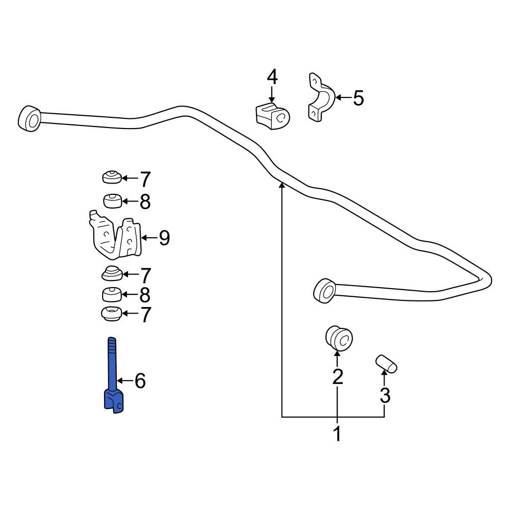 Toyota OE 4880260090 - Rear Suspension Stabilizer Bar Link