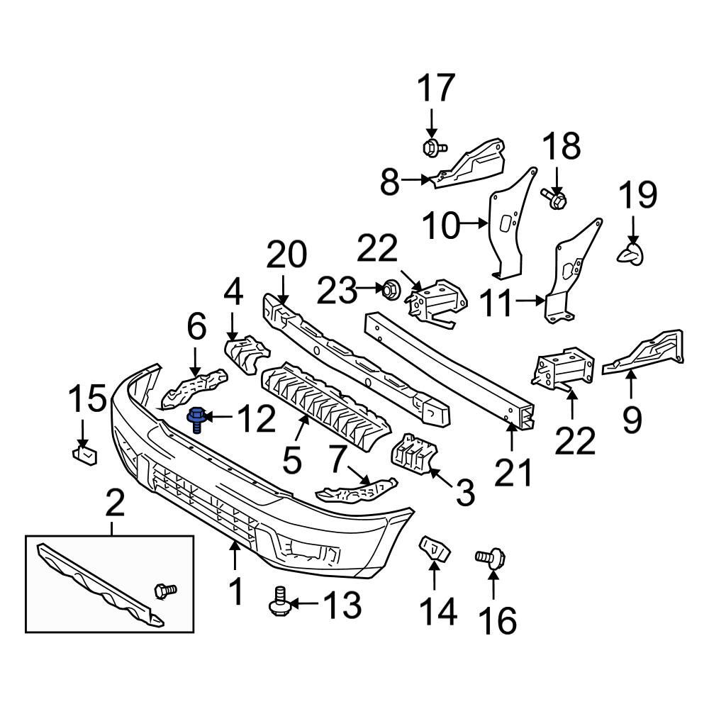 Toyota OE 9046712129B0 - Center Radiator Support Air Deflector Clip