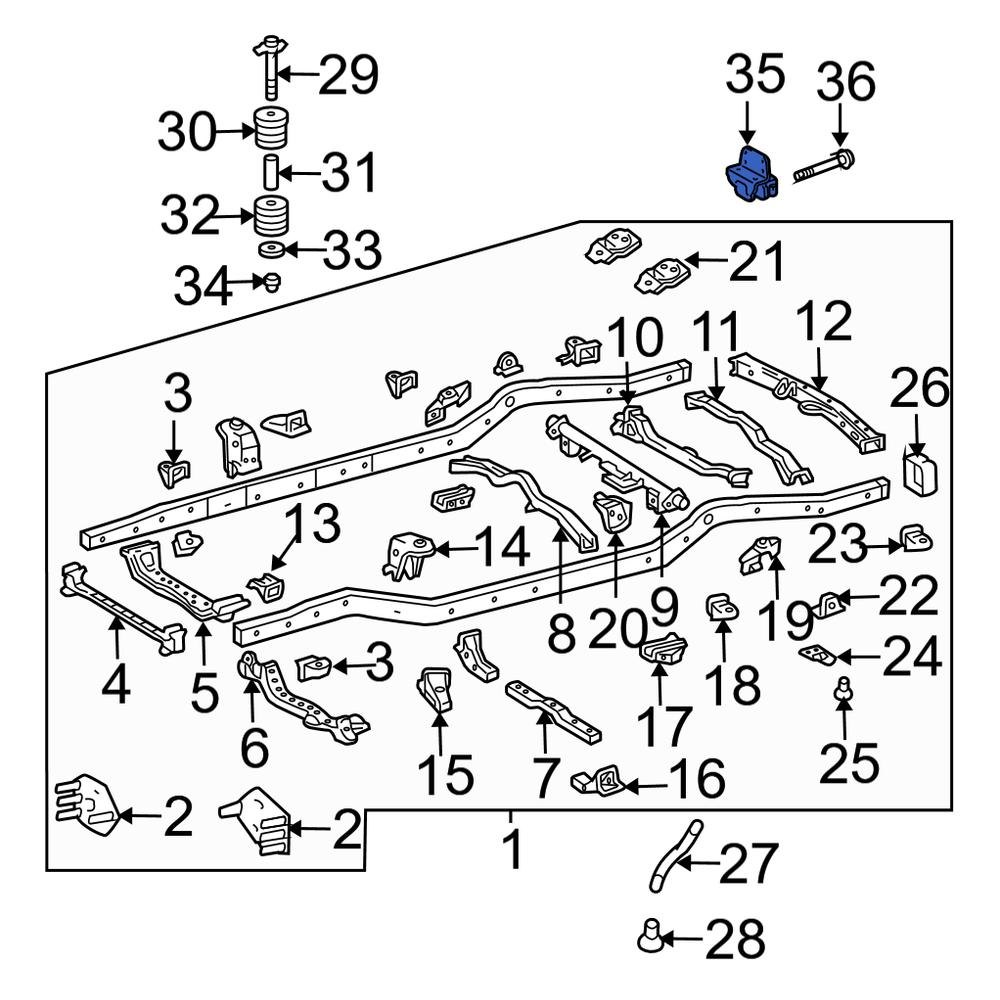 Toyota OE 5190935011 - Trailer Hitch