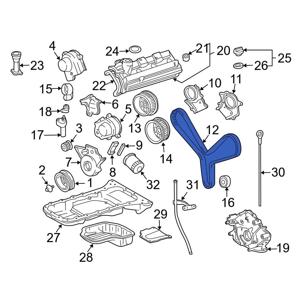 Toyota OE 1356809070 - Engine Timing Belt