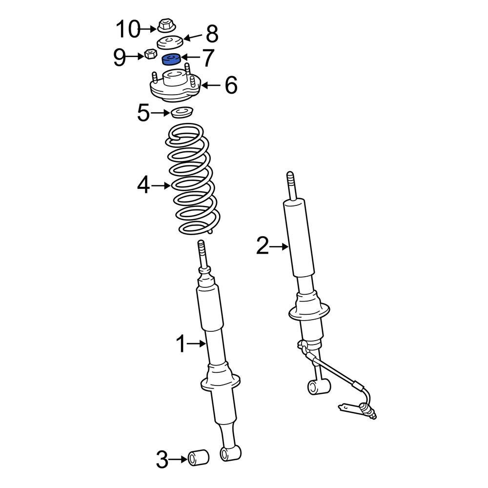 Toyota OE 9094801056 - Front Suspension Strut Bumper