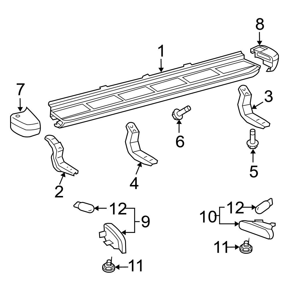 Toyota OE 5177335070 - Front Right Running Board End Cap