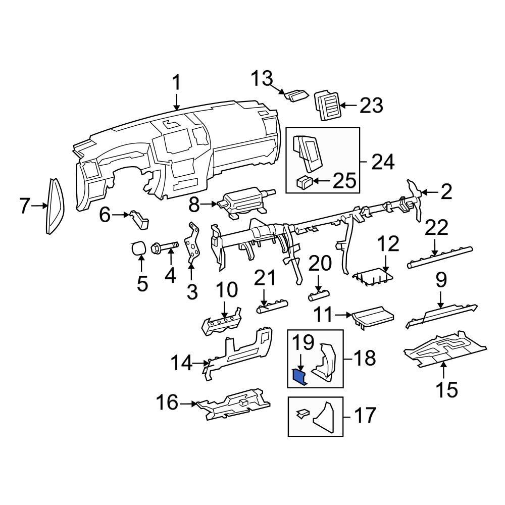 Toyota OE 5546160160 - Instrument Panel Pad Insulator