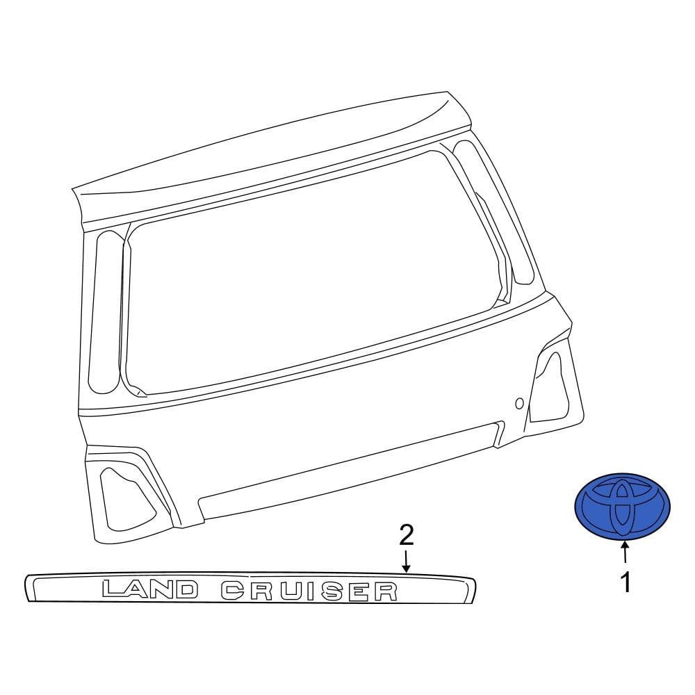 Toyota OE 7544108020 - Rear Hatch Emblem