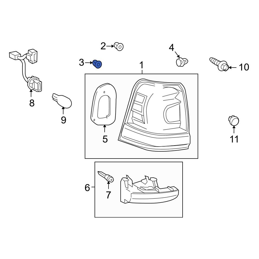Toyota OE 9046709112 - Tail Light Clip