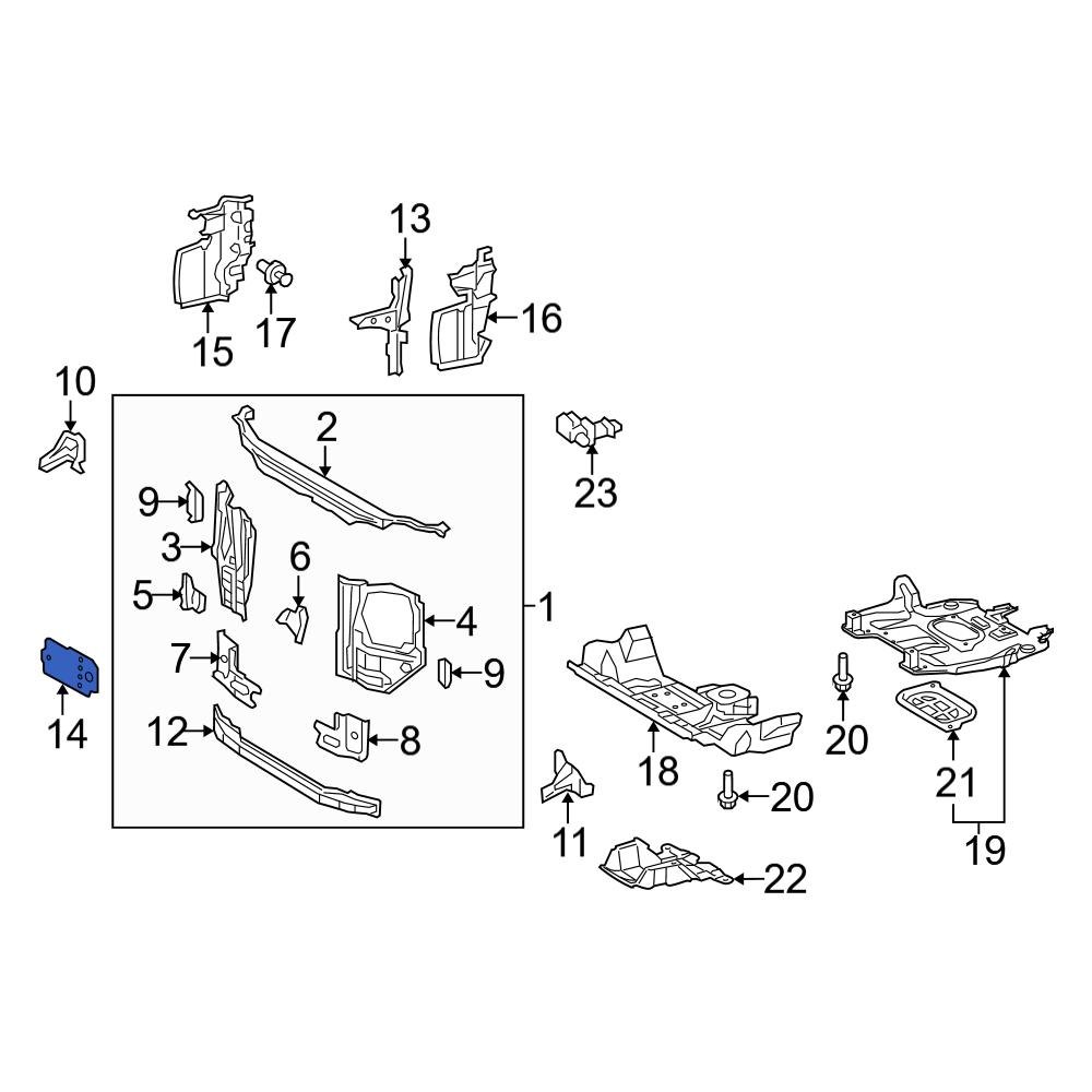 Toyota OE 5329835010 - Radiator Air Seal