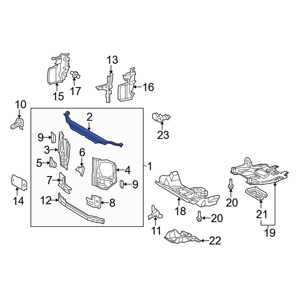 Toyota OE 5320560070 - Front Radiator Support Tie Bar