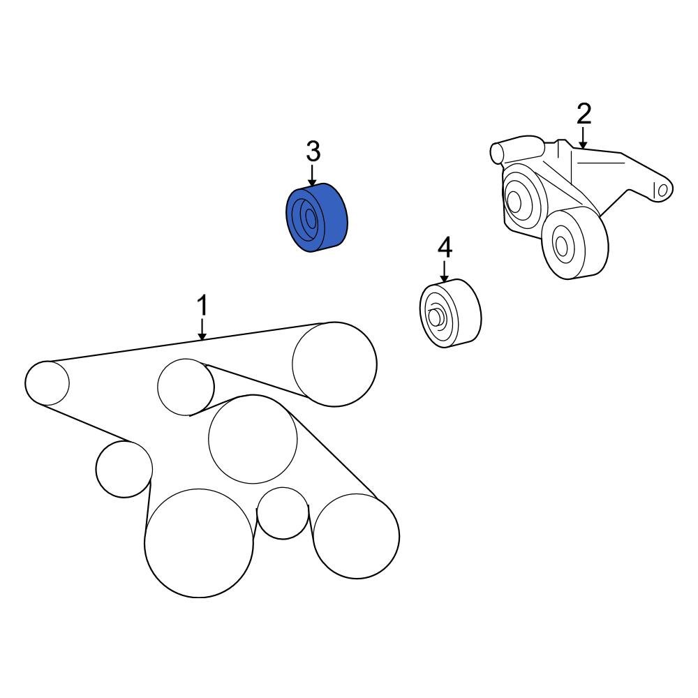 Toyota OE 1660331040 - Accessory Drive Belt Idler Pulley