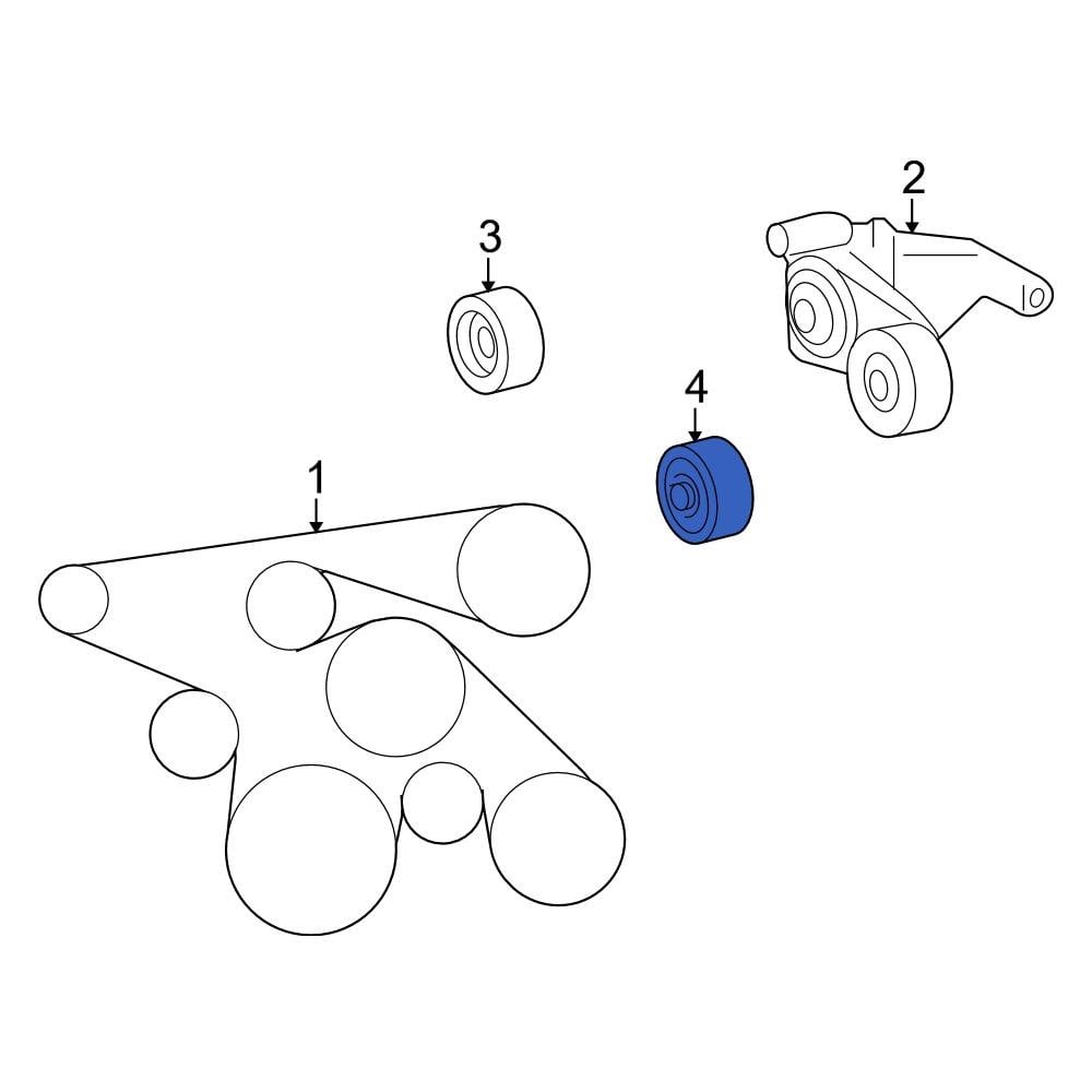 Toyota OE 1660331040 - Accessory Drive Belt Idler Pulley