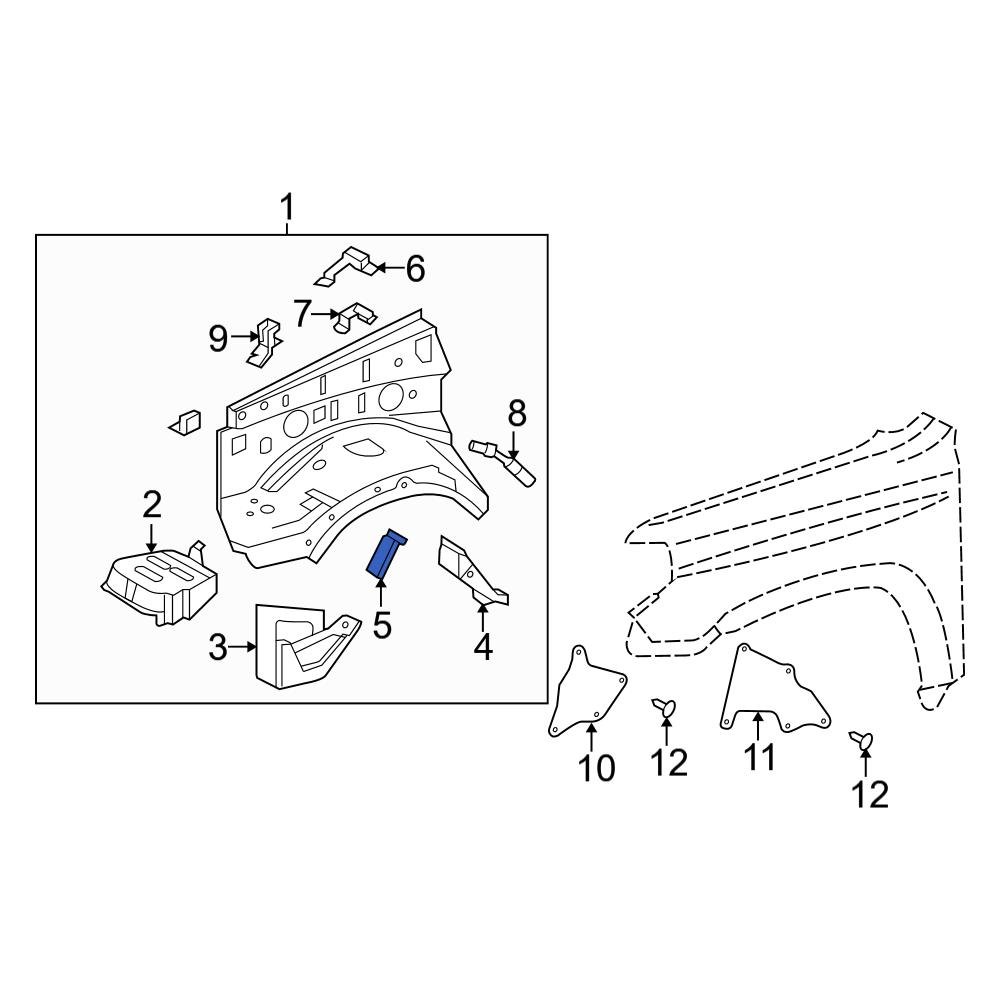 Toyota OE 537280C010 - Fender Apron Bracket