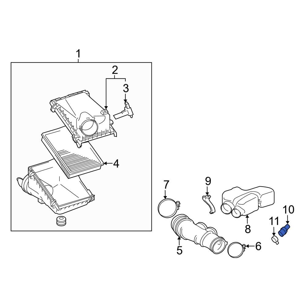 Toyota OE 9090406008 - Engine Air Intake Hose Adapter