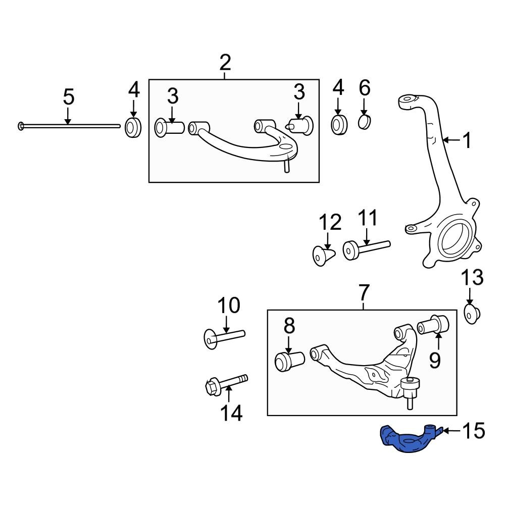 Toyota OE 4862660010 - Left Suspension Ball Joint Bracket