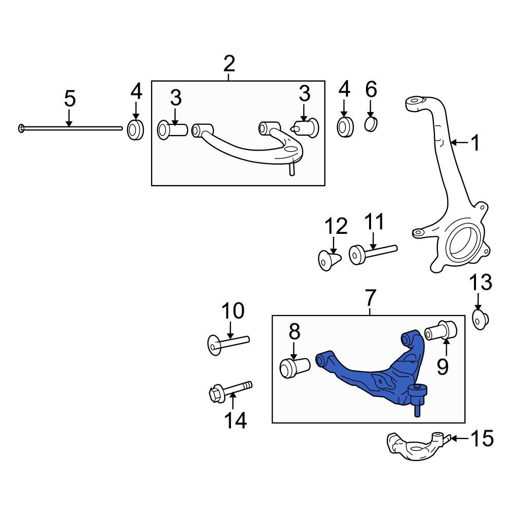 Toyota OE 4806960040 - Front Left Lower Suspension Control Arm