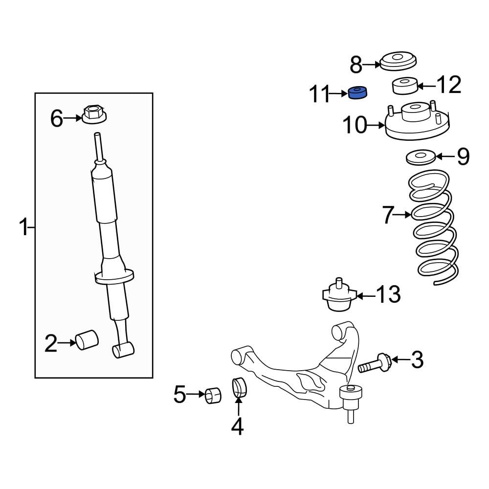 Toyota OE 9008017215 - Suspension Strut Mount Nut
