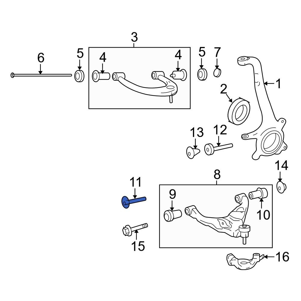 Toyota OE 4840904030 - Alignment Camber Adjusting Eccentric Bolt