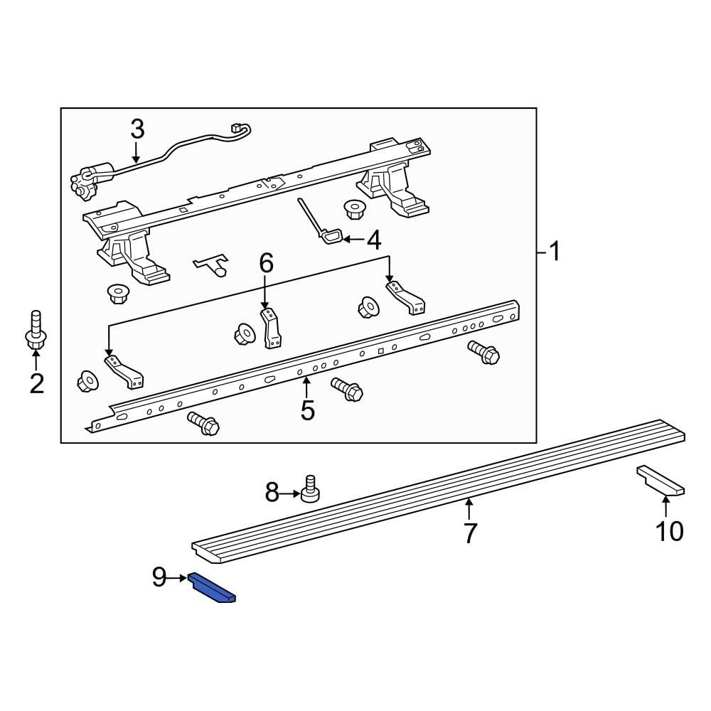 Toyota OE 5177435100 - Front Left Running Board End Cap