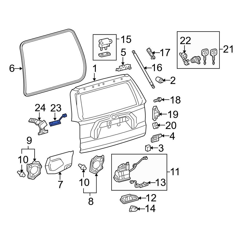 Toyota OE 8484035010 - Liftgate Motion Sensor