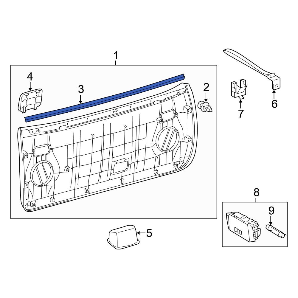 Toyota OE 6829235041 - Rear Hatch Seal