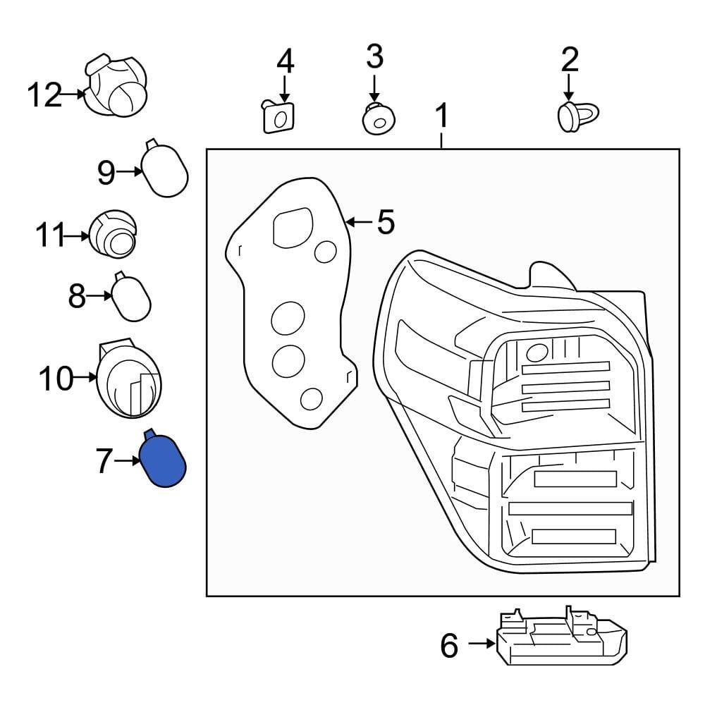 Toyota OE 9098115022 - Turn Signal & Parking Light Bulb