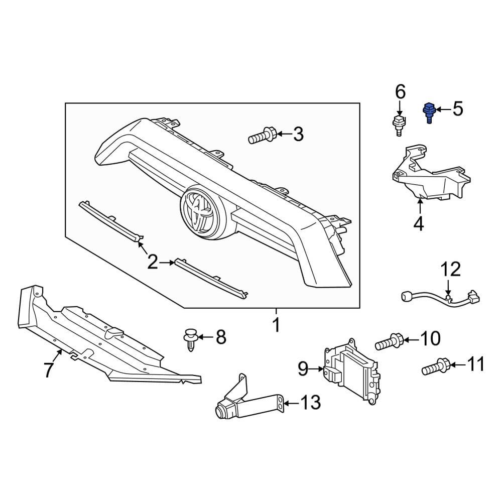 Toyota OE 9010906283 - Grille Bolt