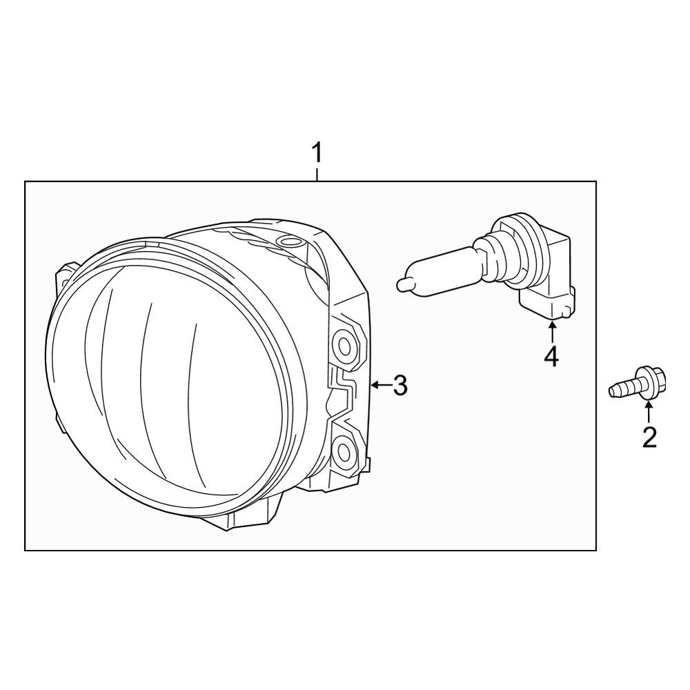 Toyota OE 8122012230 - Front Left Fog Light