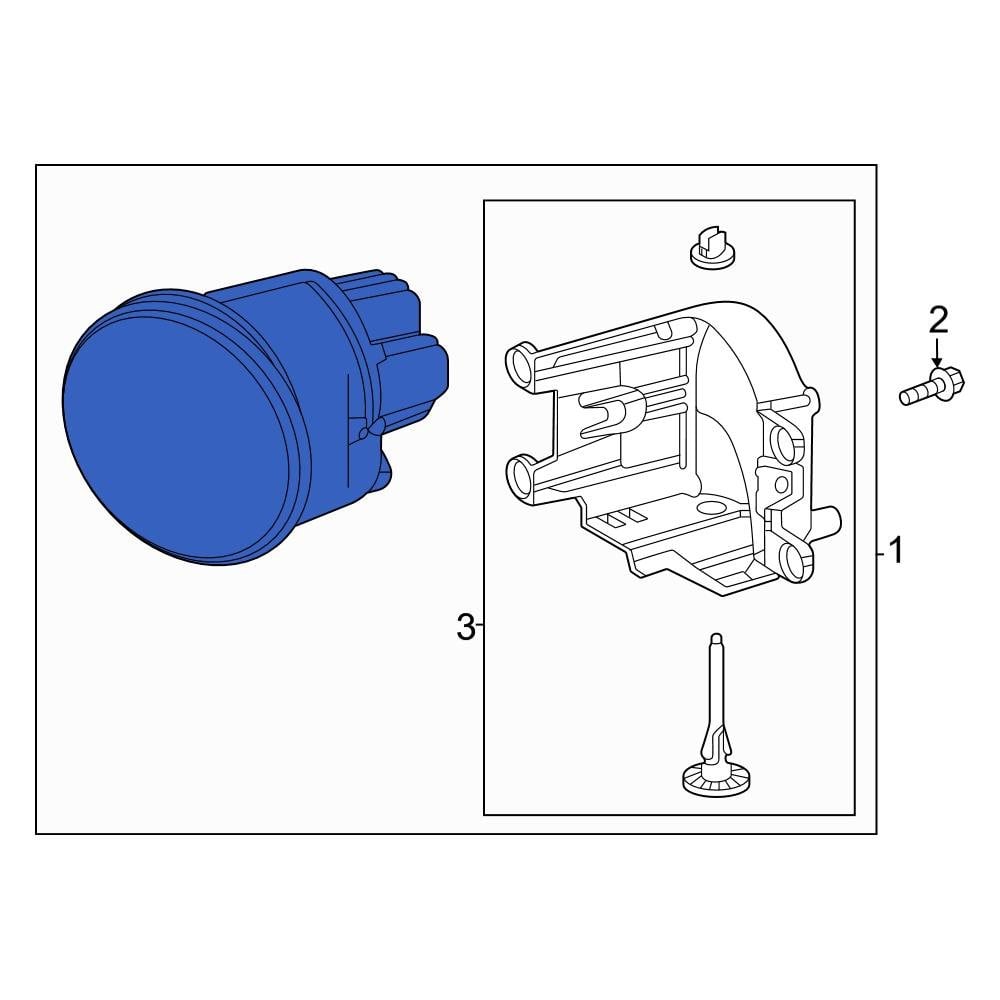 Toyota OE 812100E050 - Front Right Fog Light