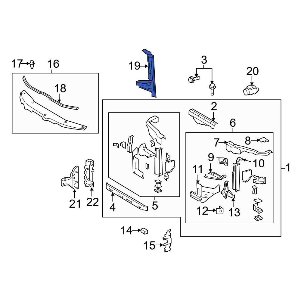 Toyota OE 5320960170 - Front Hood Latch Support