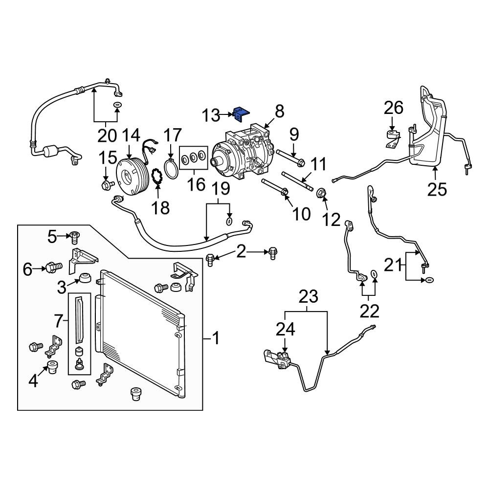 Toyota OE 8868832670 - A/C Compressor Bracket