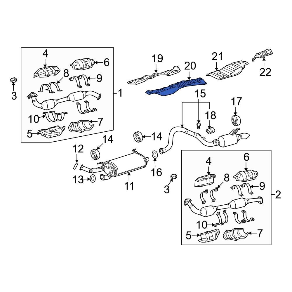 Toyota OE 5815660022 - Front Left Floor Pan Heat Shield
