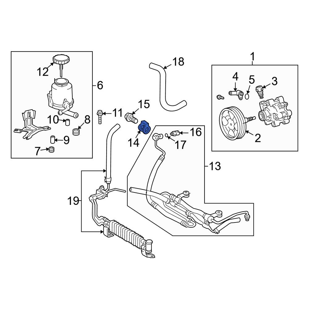 Toyota OE 4432730040 - Power Steering Pressure Hose Gasket