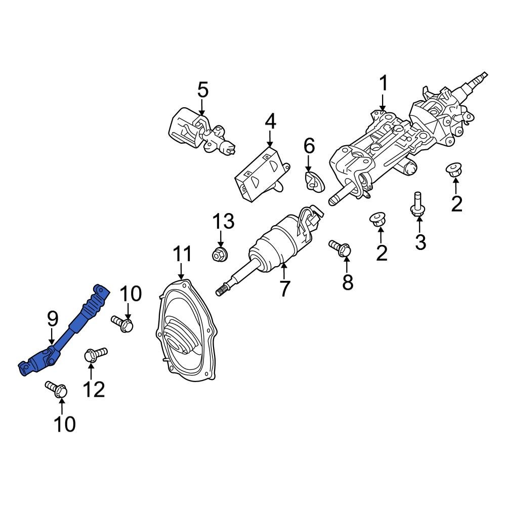 Toyota OE 4520360141 - Lower Steering Shaft