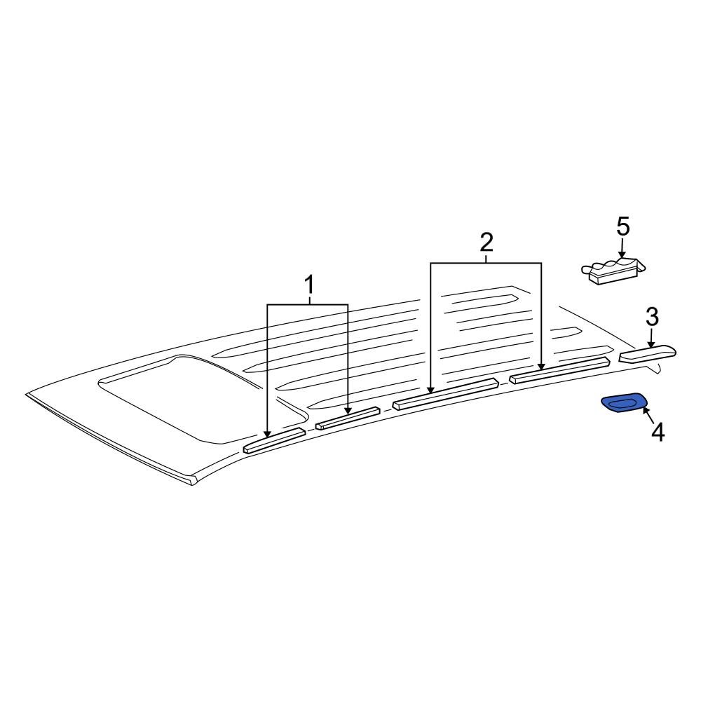 Toyota OE 7556160031 - Roof Molding Clip