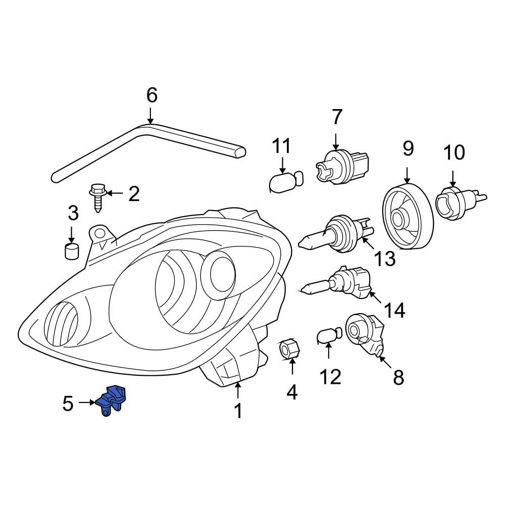 Toyota OE 532710B010 - Headlight Bracket